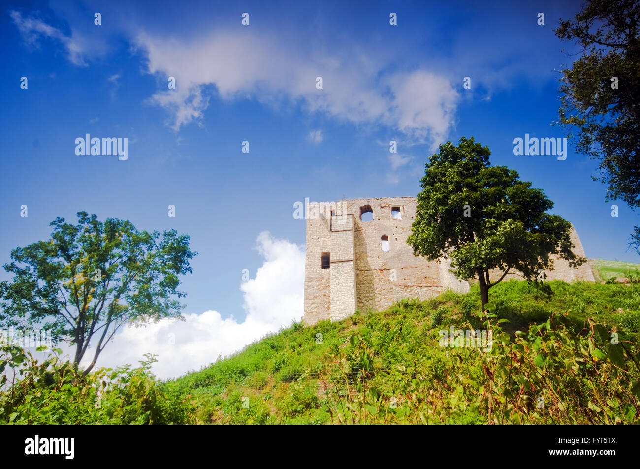 Ruins of old castle. Kazimierz Dolny Stock Photo - Alamy