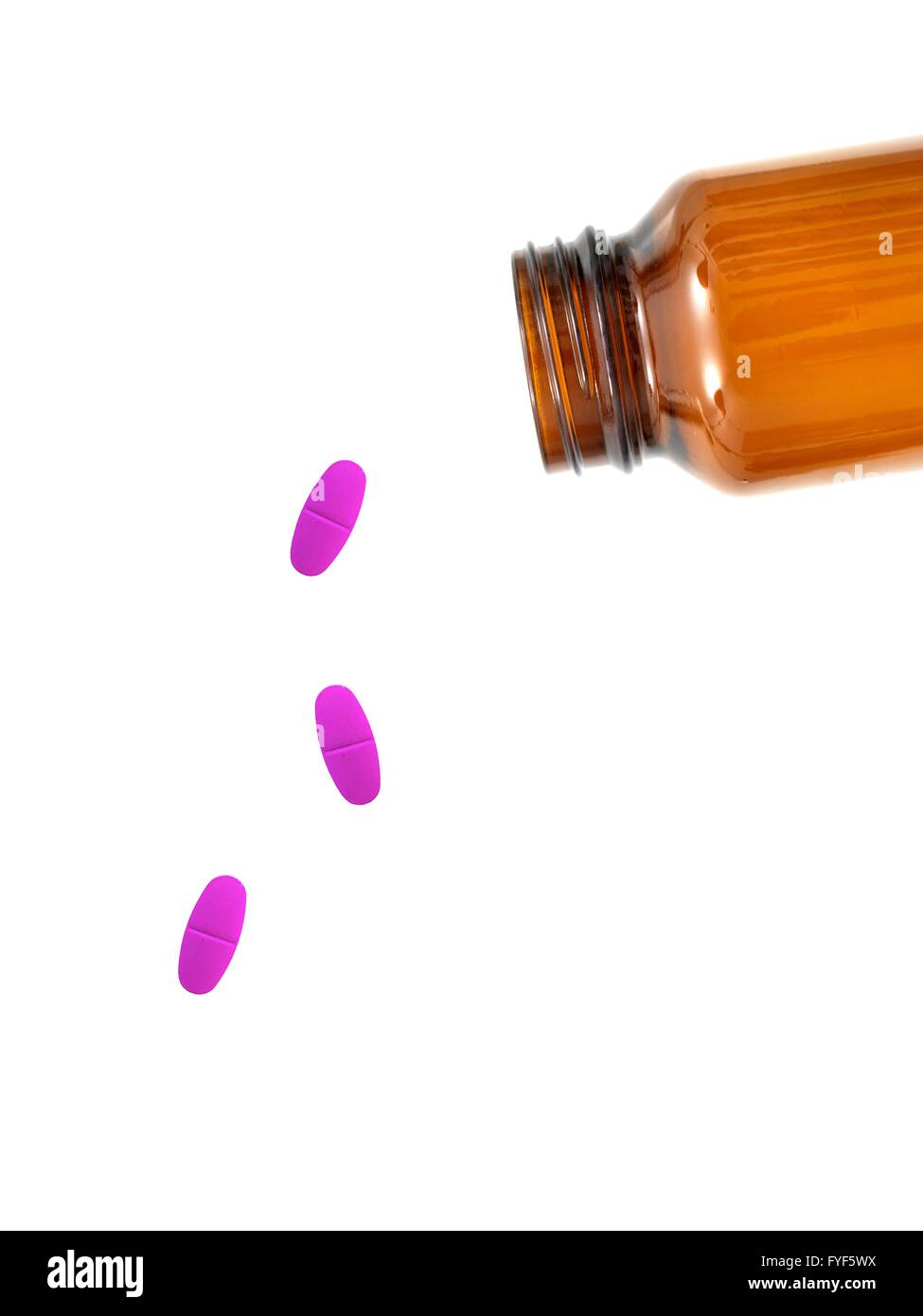 Prescription drugs isolated on a white background Stock Photo - Alamy