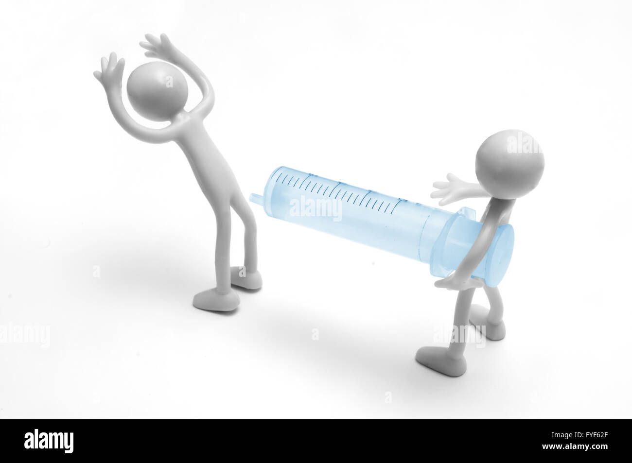 Giving an injection. Conceptual Stock Photo - Alamy