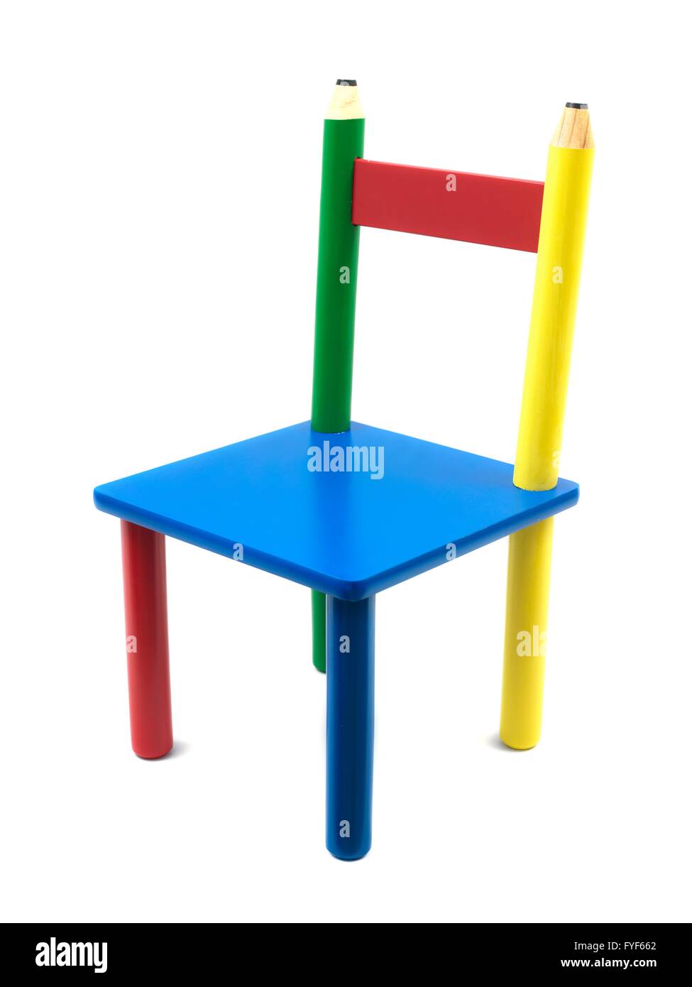 A child play chair isolated against a white background Stock Photo - Alamy