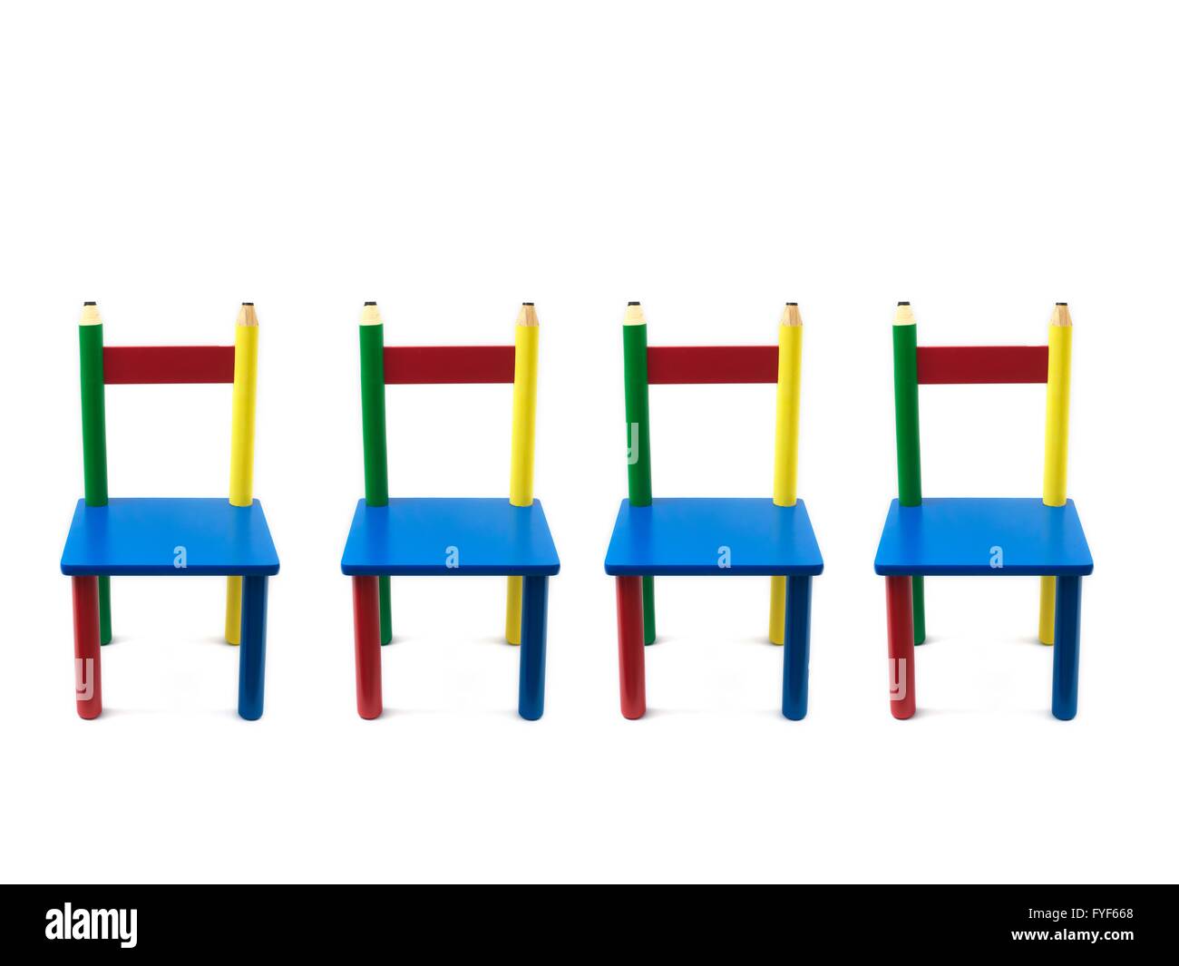A child play chair isolated against a white background Stock Photo - Alamy