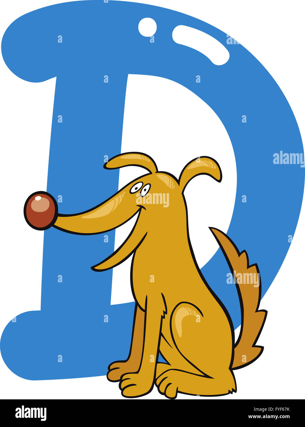 D for dog Stock Photo - Alamy