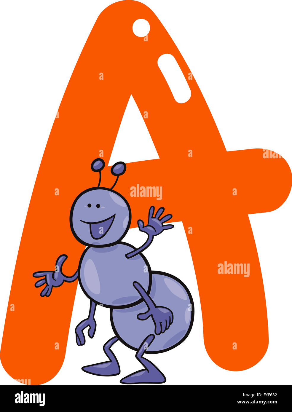 A for ant Stock Photo - Alamy