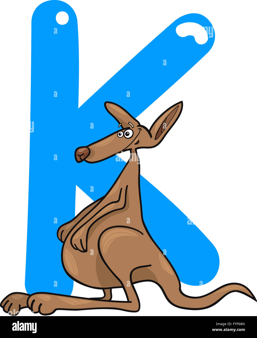 K for kangaroo Stock Photo - Alamy