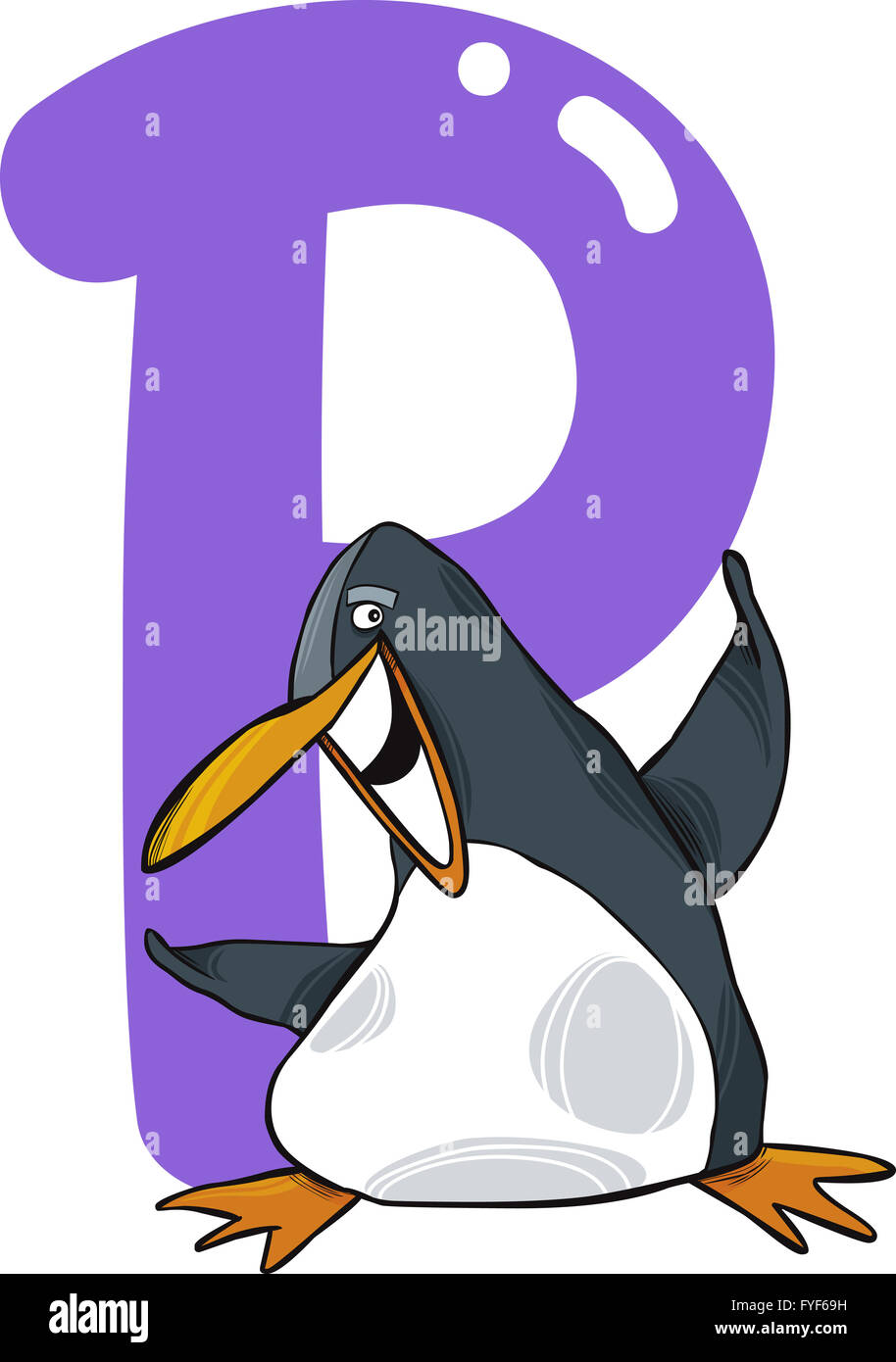 P for penguin Stock Photo - Alamy