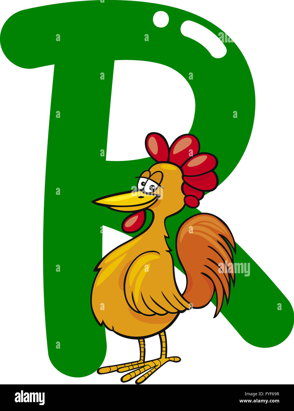 R for rooster Stock Photo - Alamy