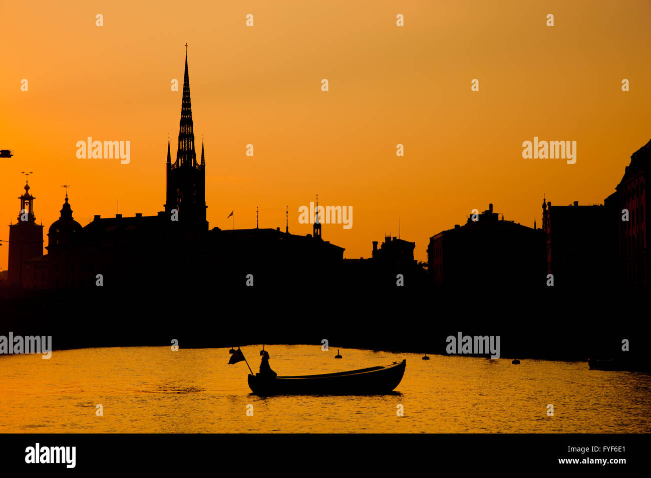Stockholm waterfront sunset hi-res stock photography and images - Alamy