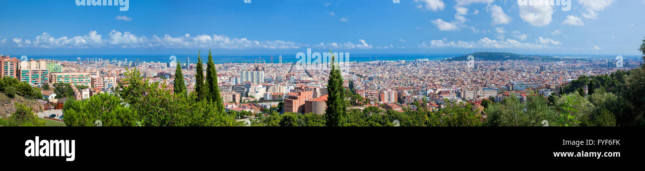 Barcelona, Spain skyline panorama Stock Photo - Alamy