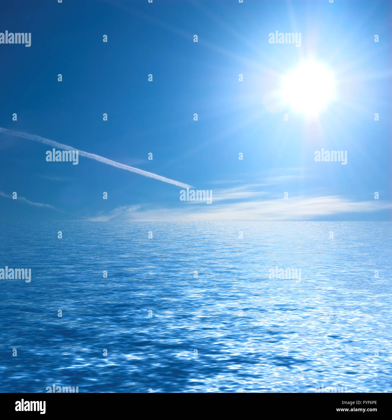 Ocean skyscape sun hi-res stock photography and images - Alamy