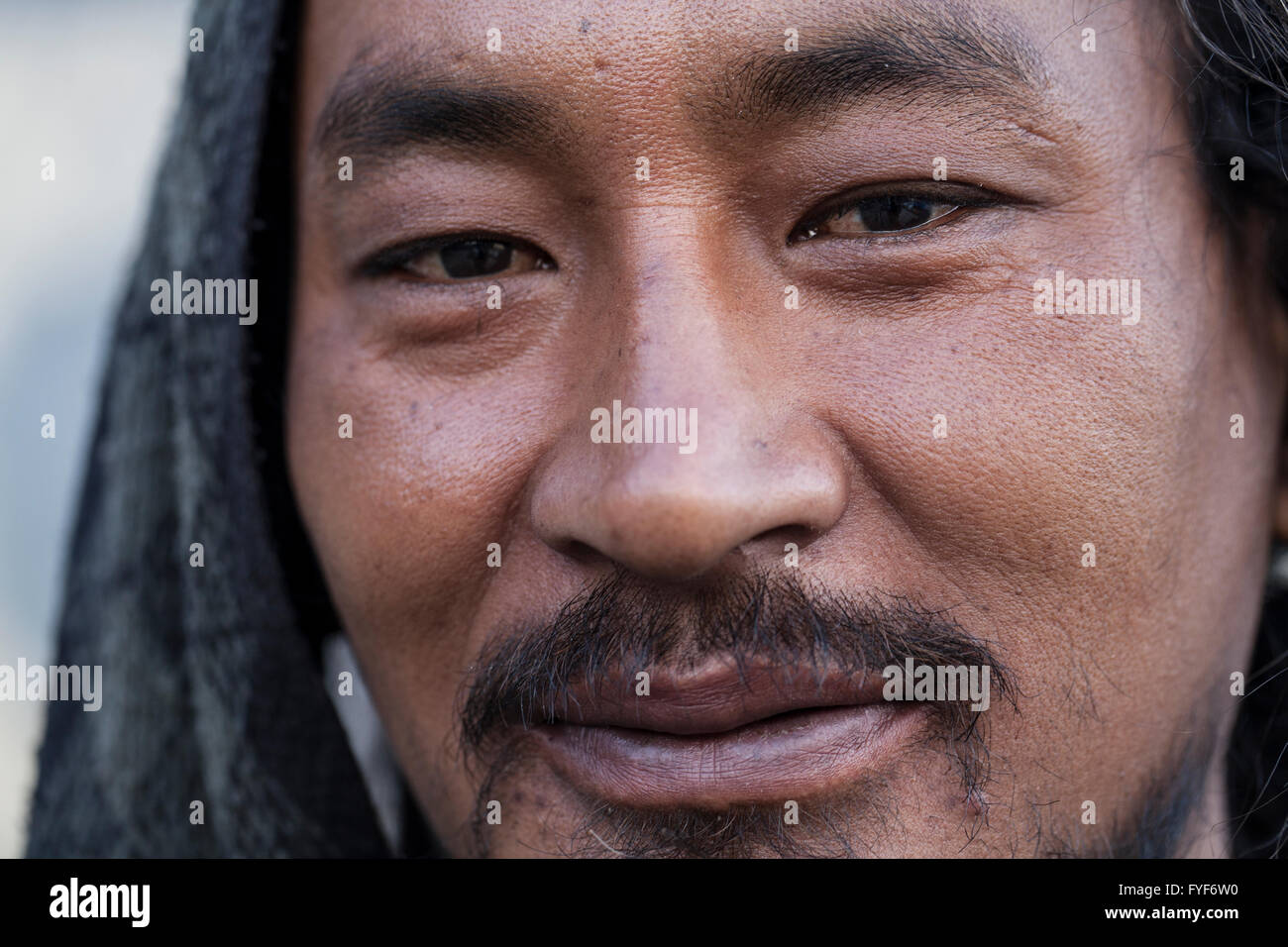 A portrait of an unidentified Nepalese man in Himalaya Nepal Stock ...