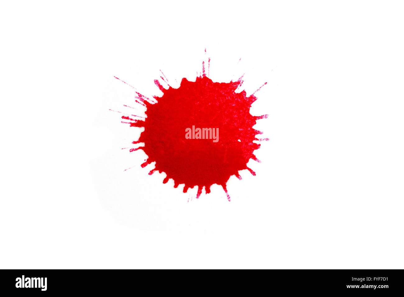 red ink blot Stock Photo - Alamy