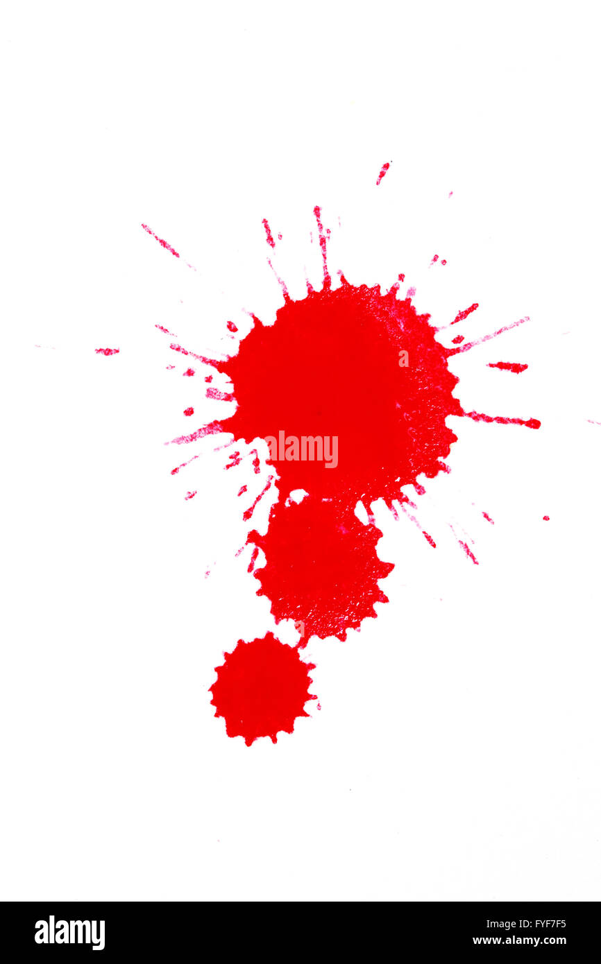 red ink blot Stock Photo - Alamy