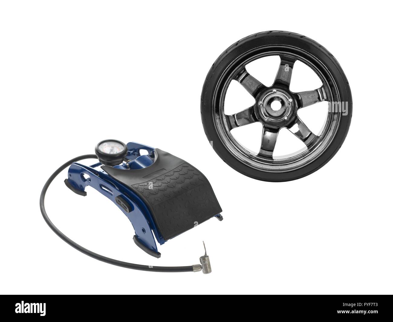 A flat tire Cut Out Stock Images & Pictures - Alamy