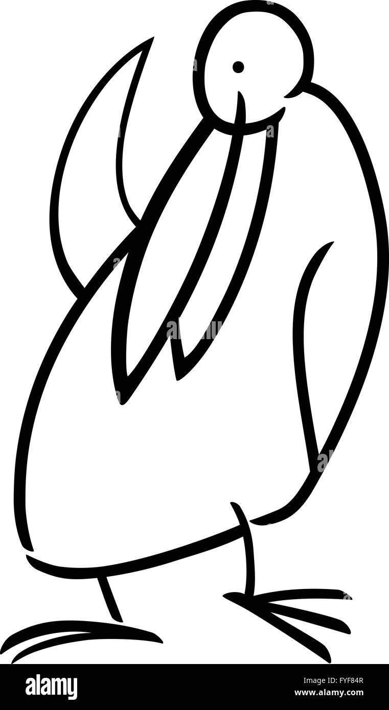 Bird icon in doodle Black and White Stock Photos & Images - Alamy