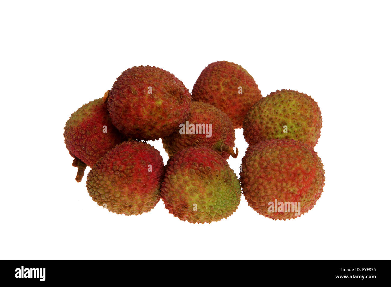 Lychee fruit shell Cut Out Stock Images & Pictures - Alamy