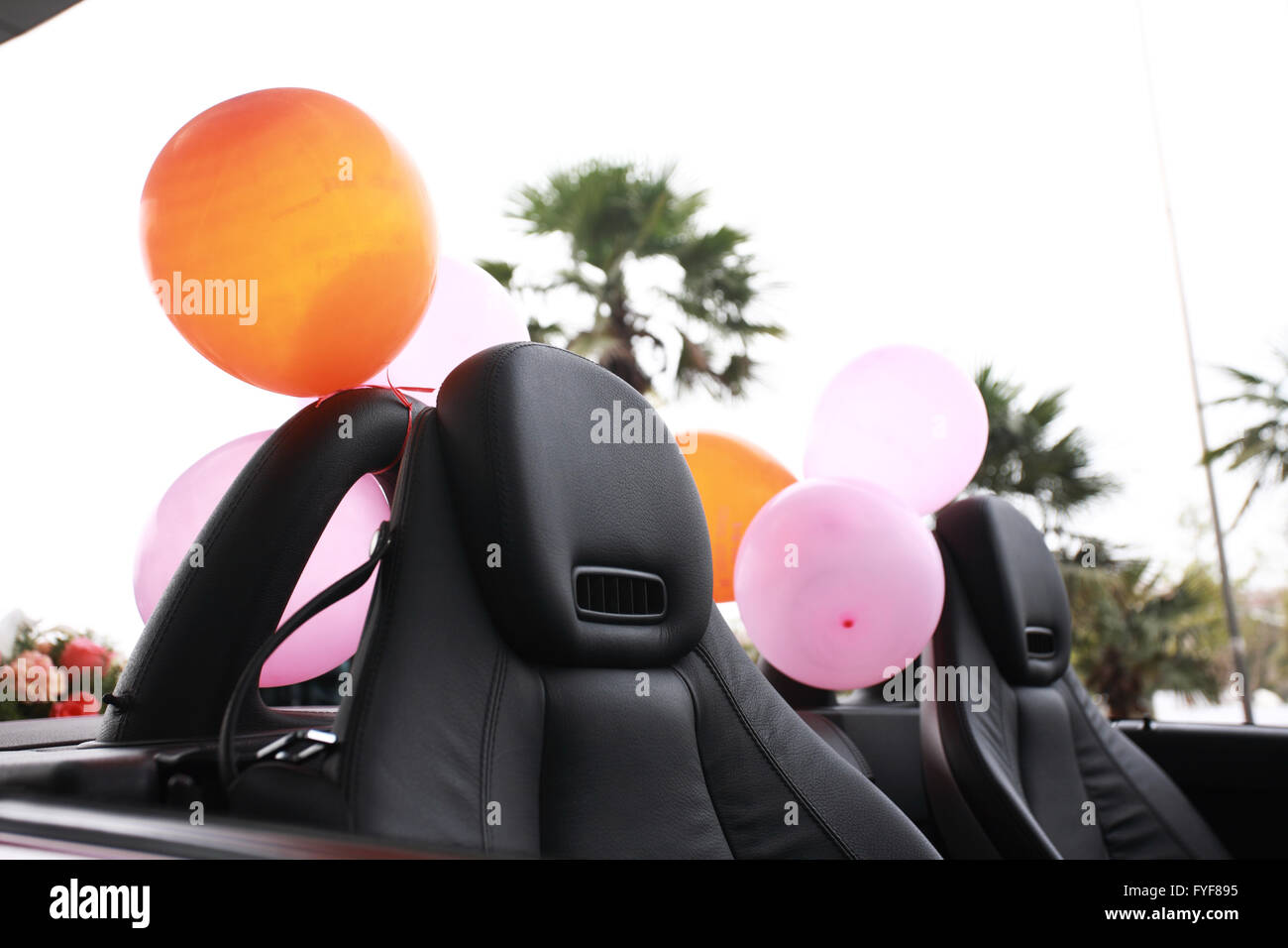 Balloon in the car Stock Photo - Alamy