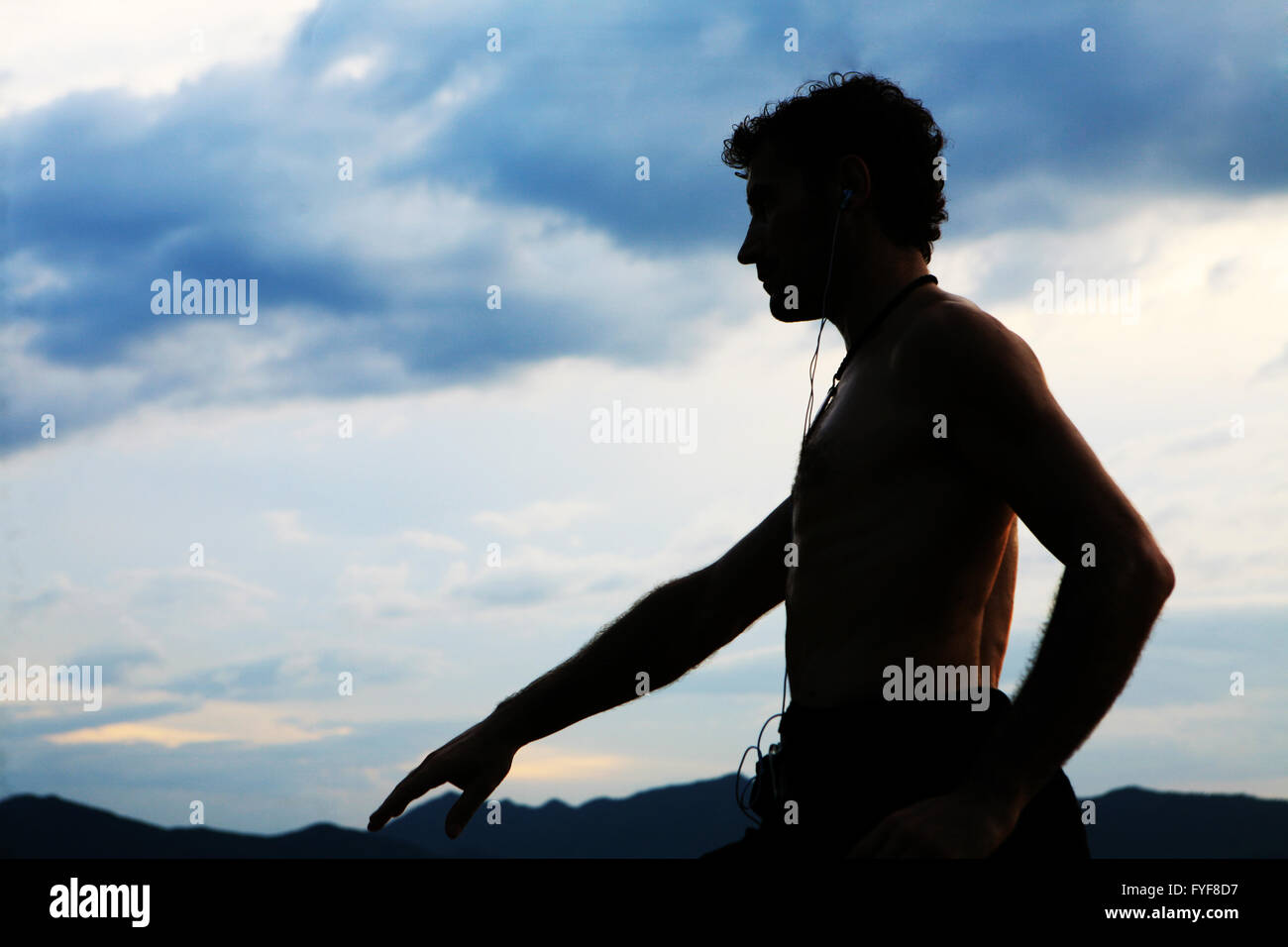 foreign man practicing Tai Chi Stock Photo - Alamy