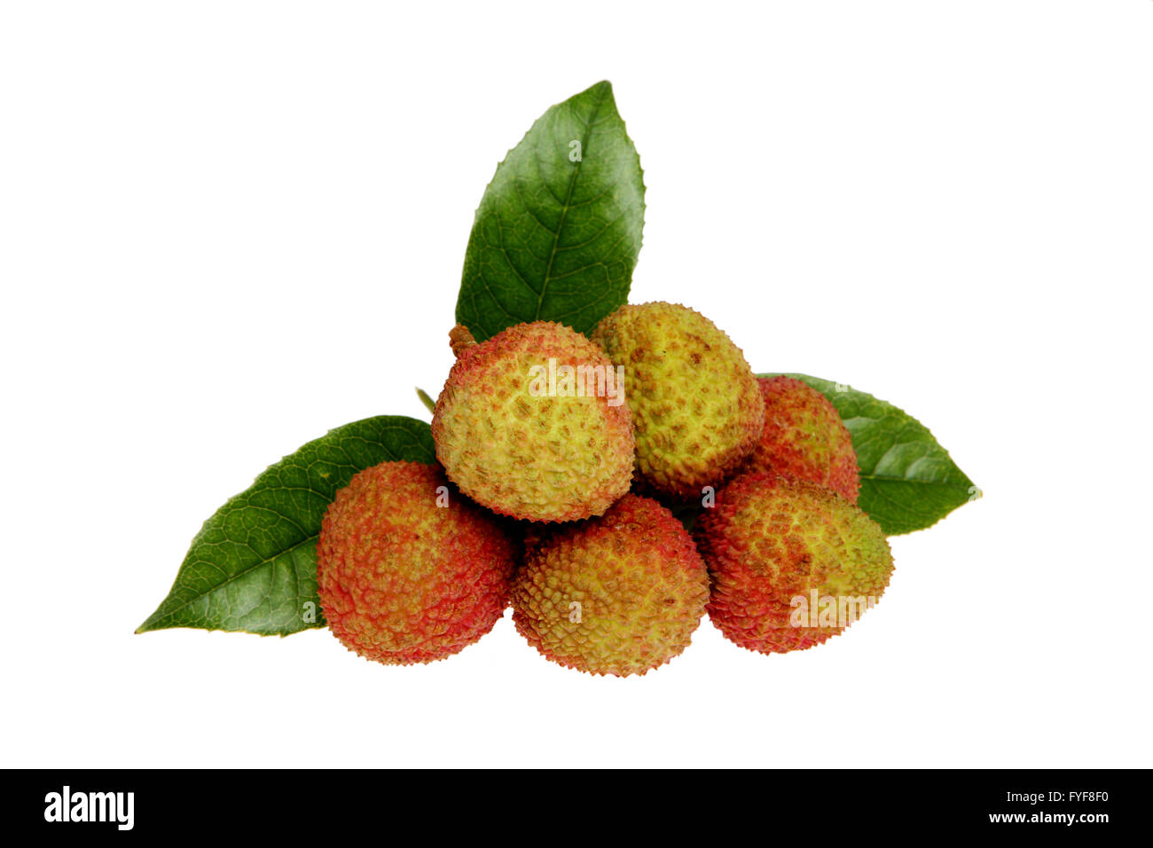 Lychee fruit shell Cut Out Stock Images & Pictures - Alamy
