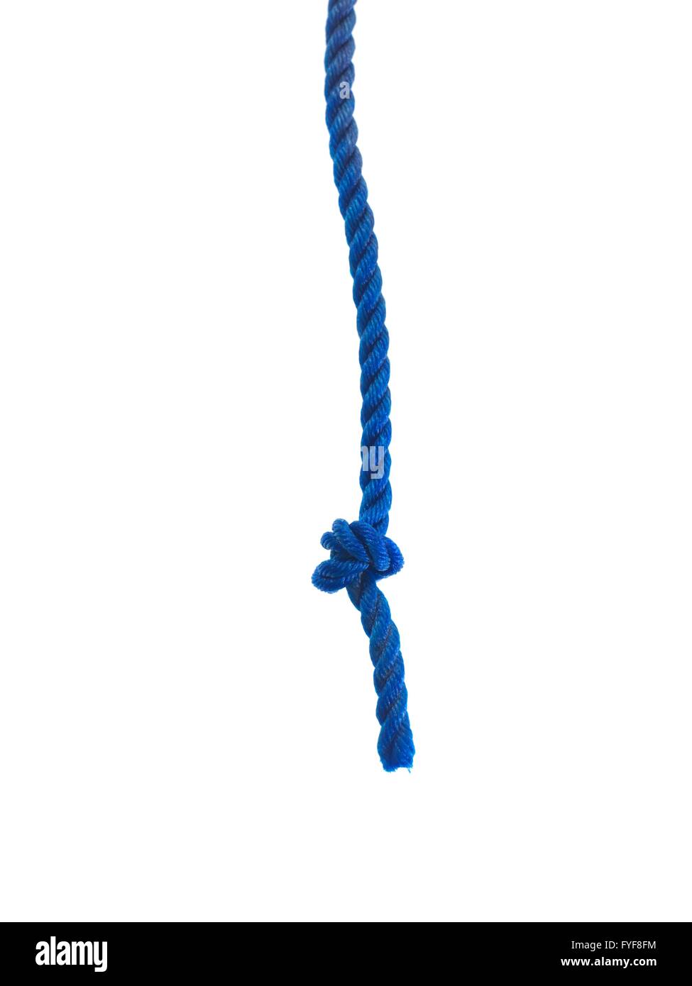 Pieces of rope isolated against a white background Stock Photo - Alamy