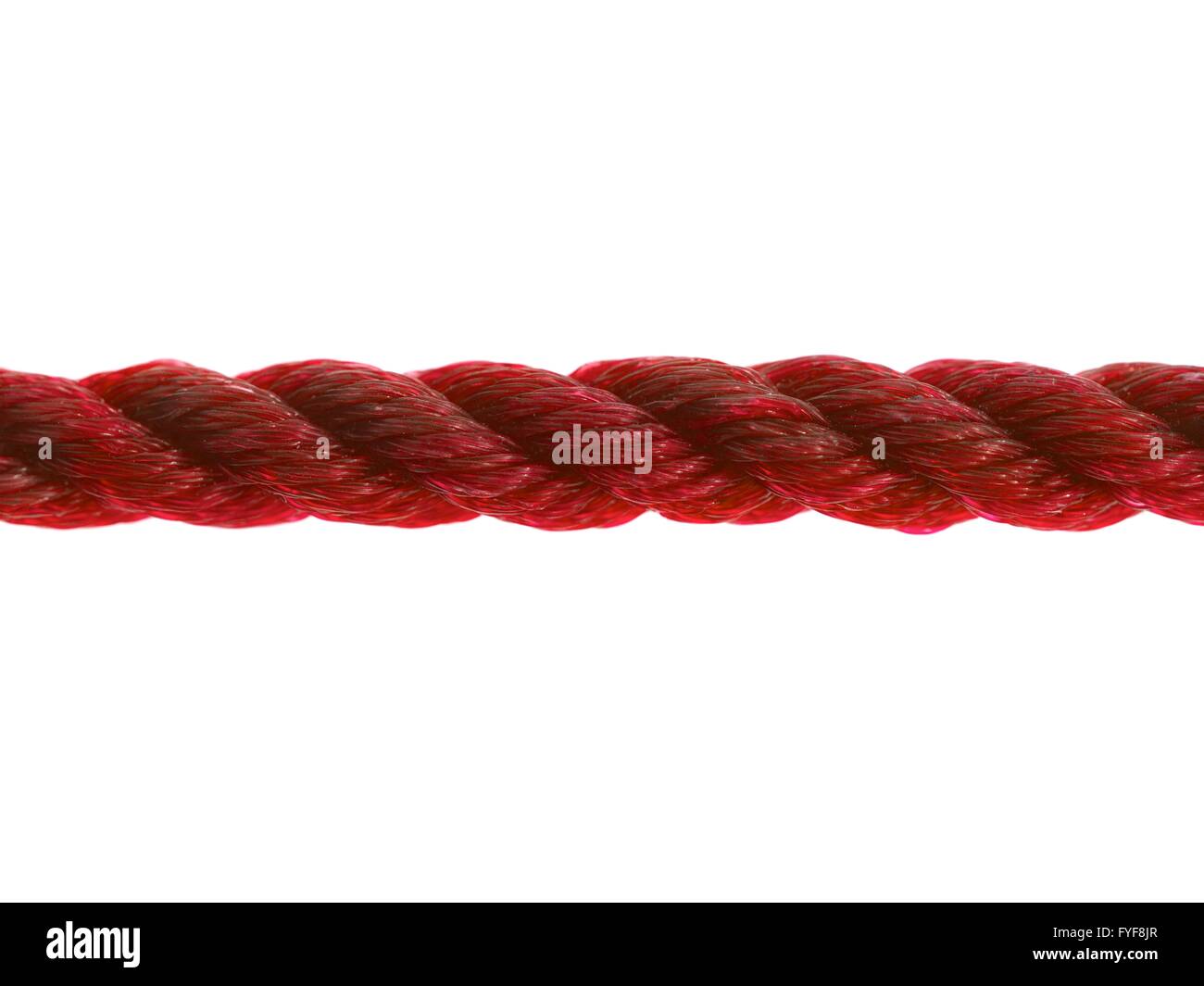 Pieces of rope isolated against a white background Stock Photo - Alamy
