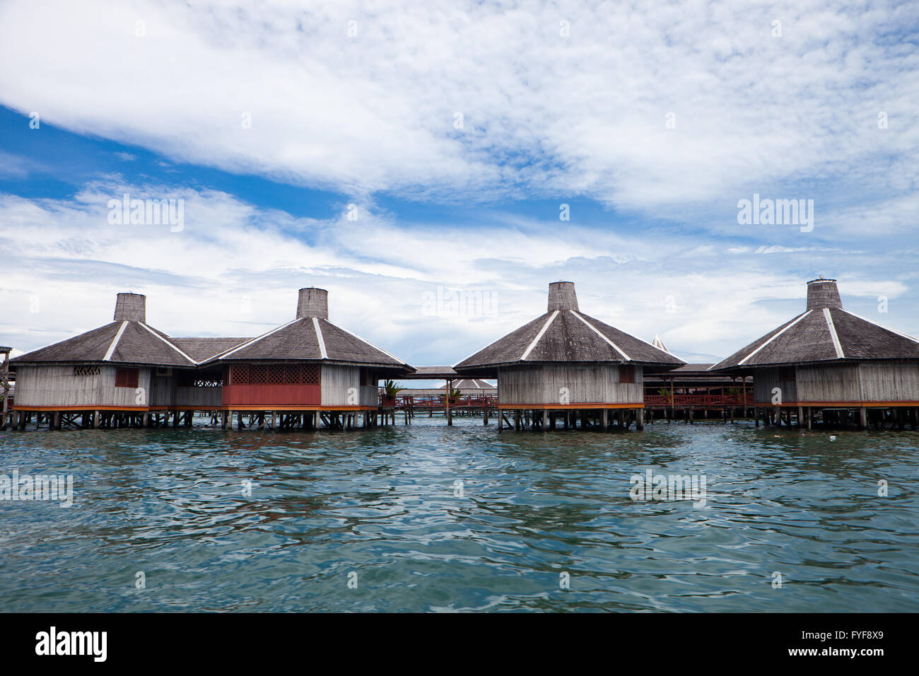 Over water bungalow Stock Photo - Alamy