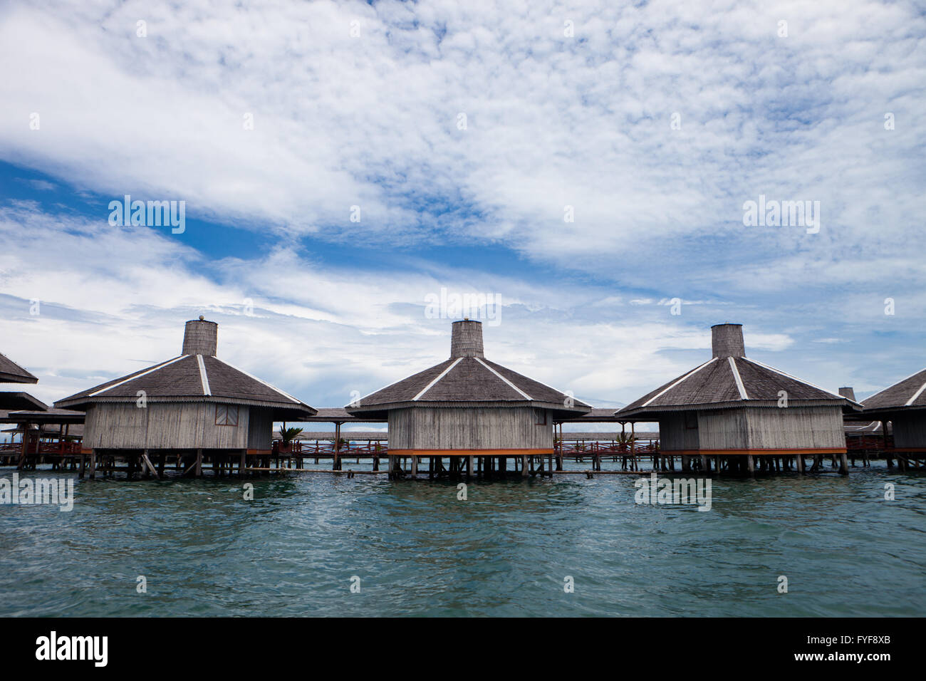 Over water bungalow Stock Photo - Alamy