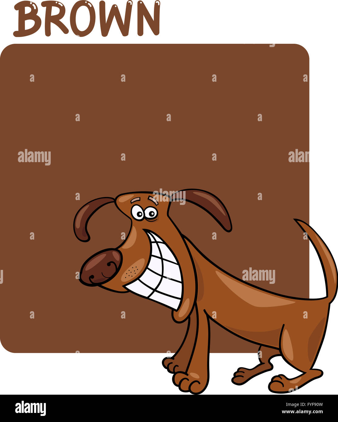 Cartoon Character Square Dog High Resolution Stock Photography and ...