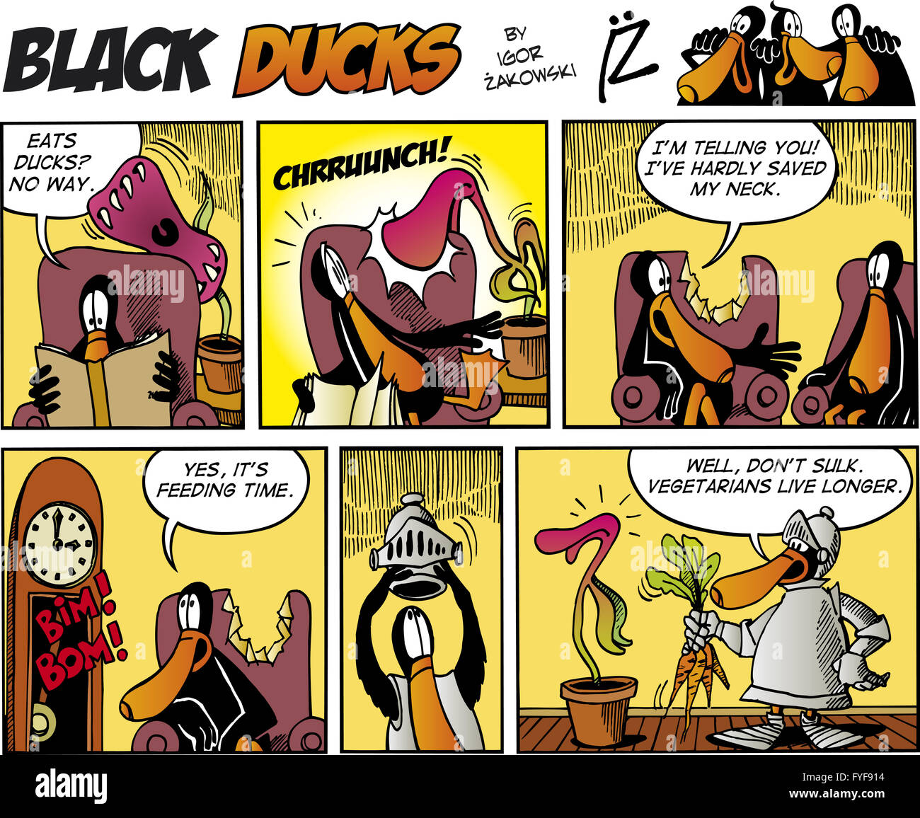 Black Ducks Comics episode 75 Stock Photo - Alamy
