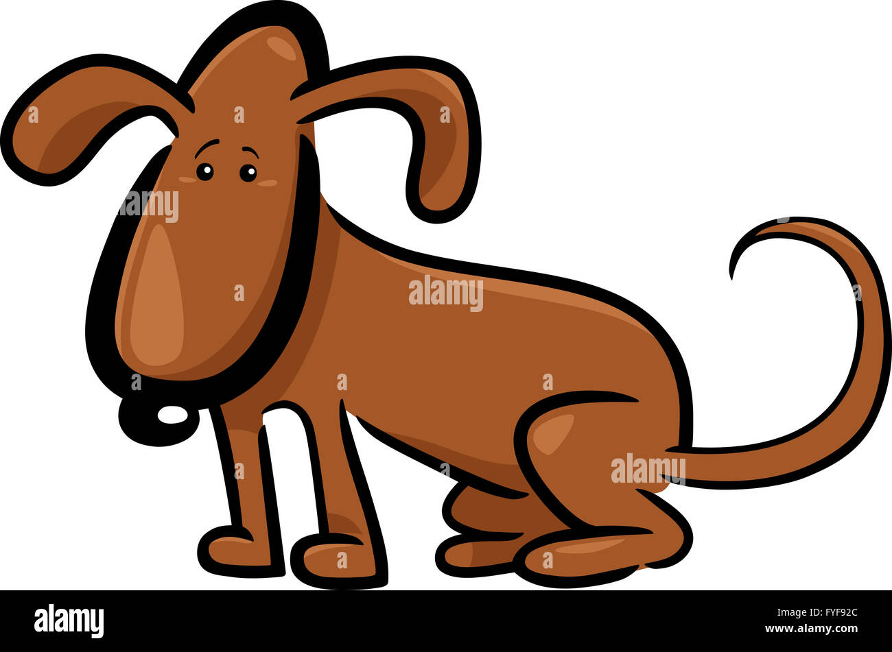 cartoon doodle of cute dog Stock Photo - Alamy