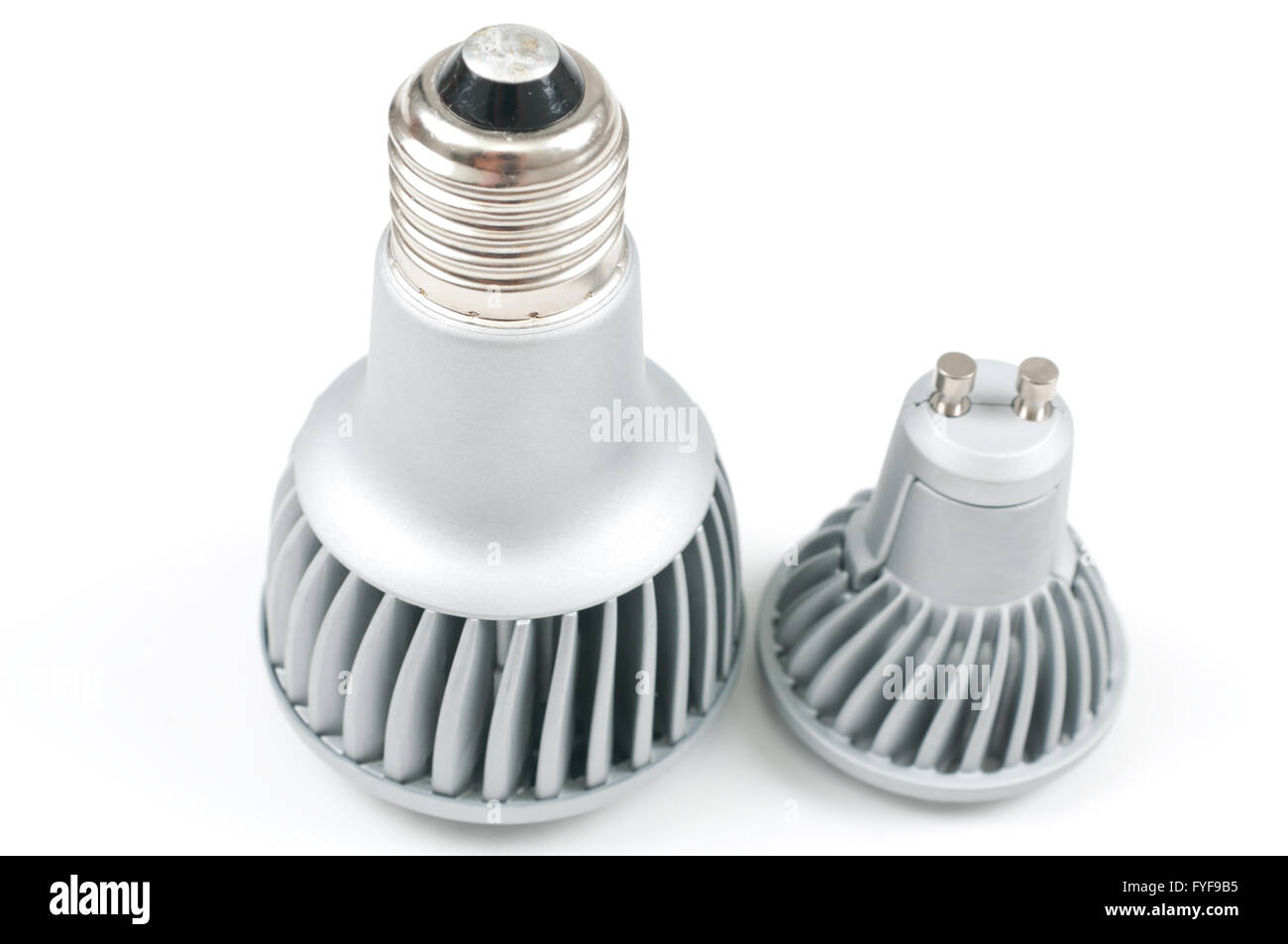 next generation LED light bulb on white background Stock Photo - Alamy