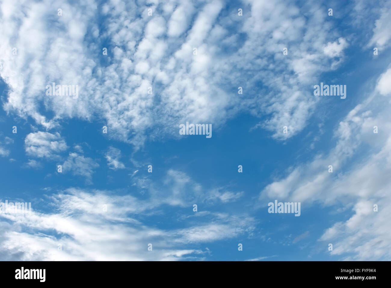 Various clouds in blue sky Stock Photo - Alamy
