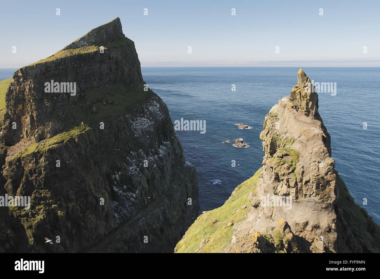 Mykines and Mykineshólmur Stock Photo - Alamy