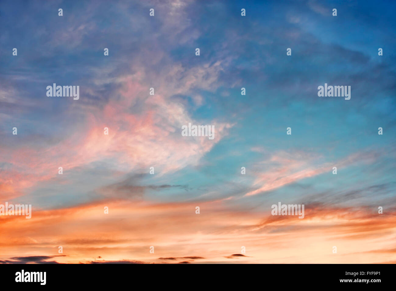 Multicolor sunset hi-res stock photography and images - Alamy