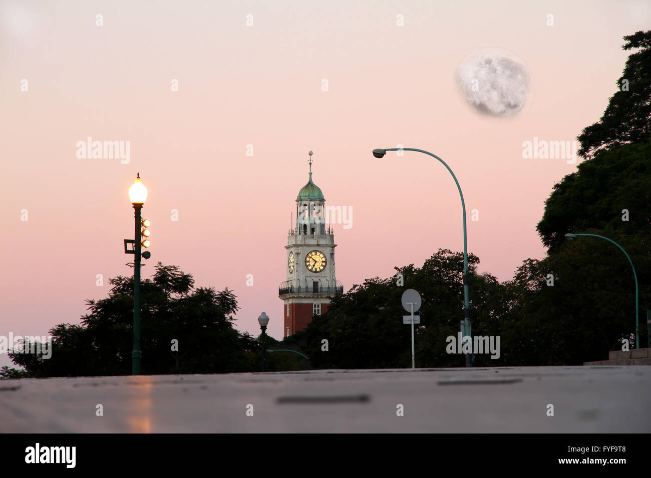 The Monumental Tower in Buenos Aires Stock Photo - Alamy