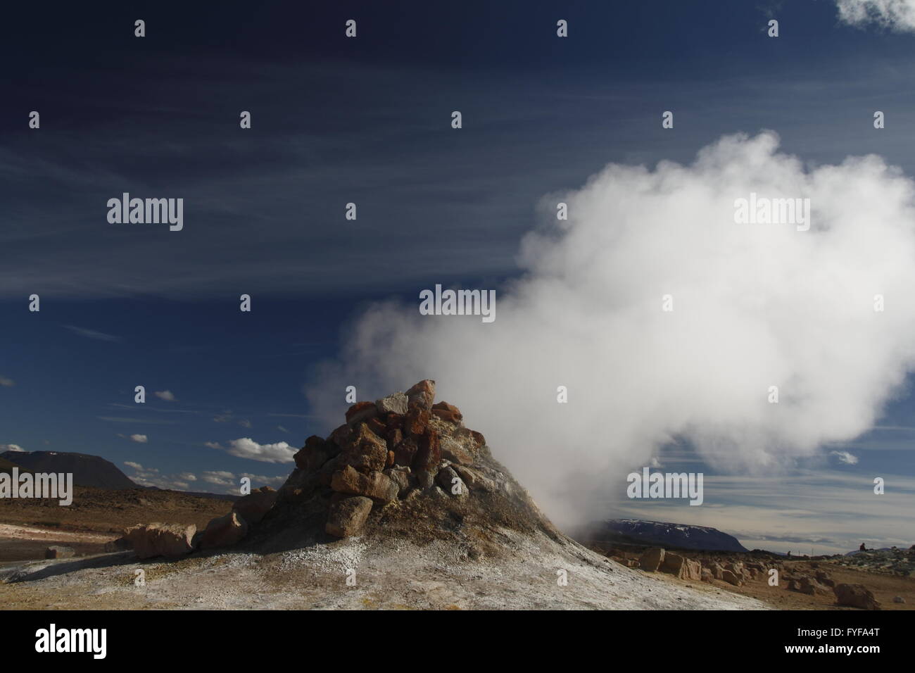 Fumarole in Hverir Stock Photo - Alamy