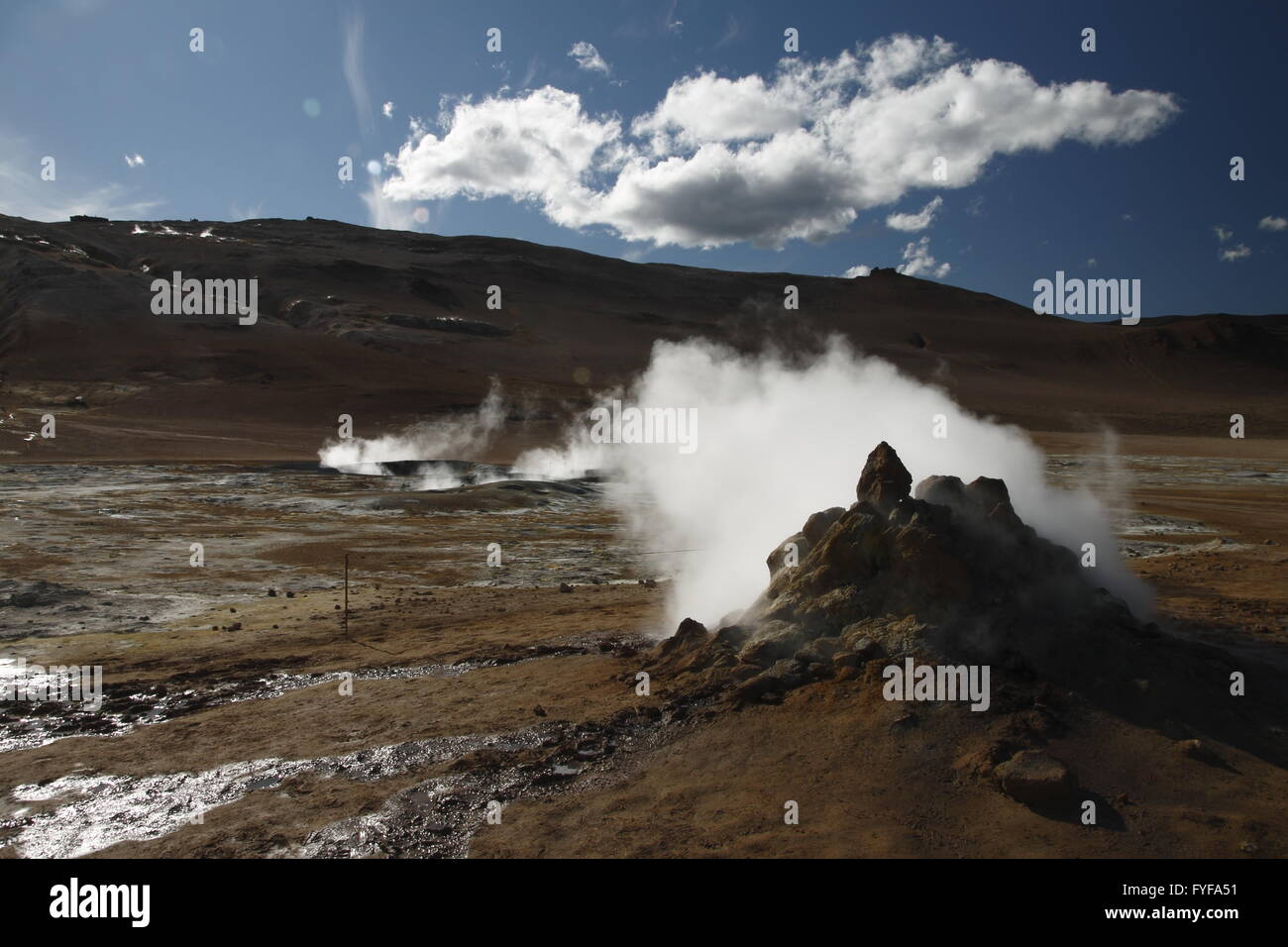 Fumarole in Hverir Stock Photo - Alamy