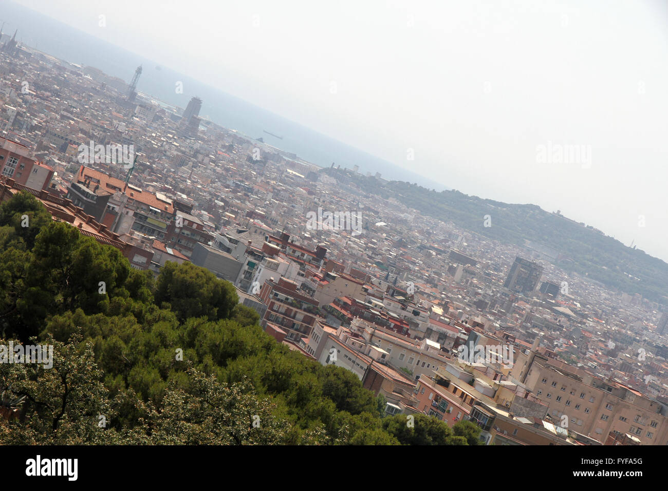 Cityscape view over barcelona hi-res stock photography and images - Alamy