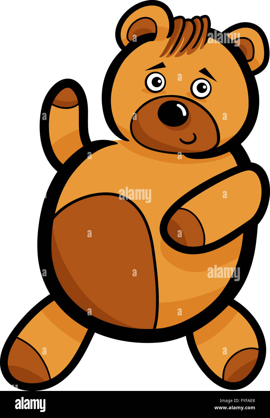 Cartoon Cute Teddy Bear Stock Photo - Alamy