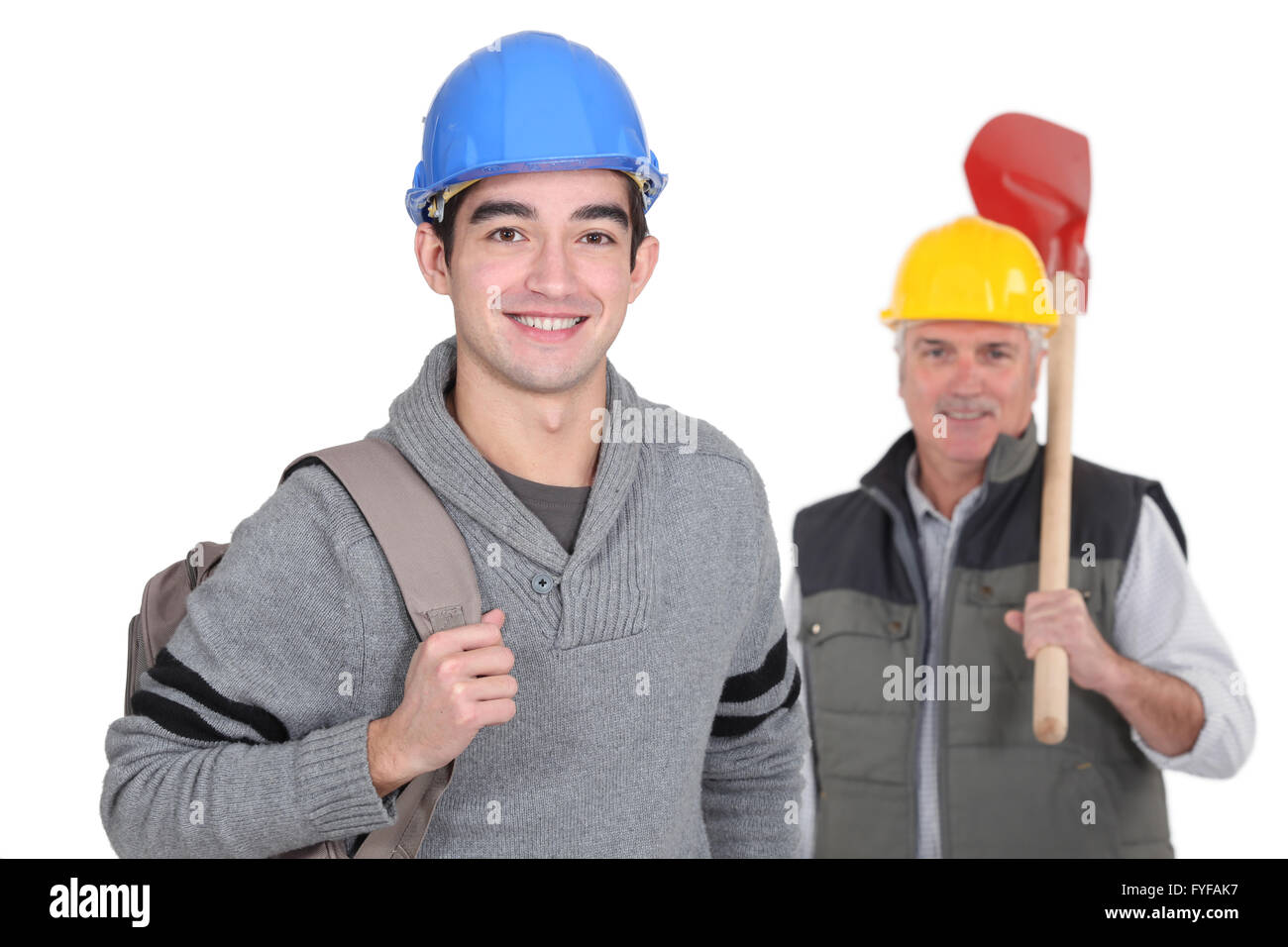 Senior laborer on white hi-res stock photography and images - Alamy