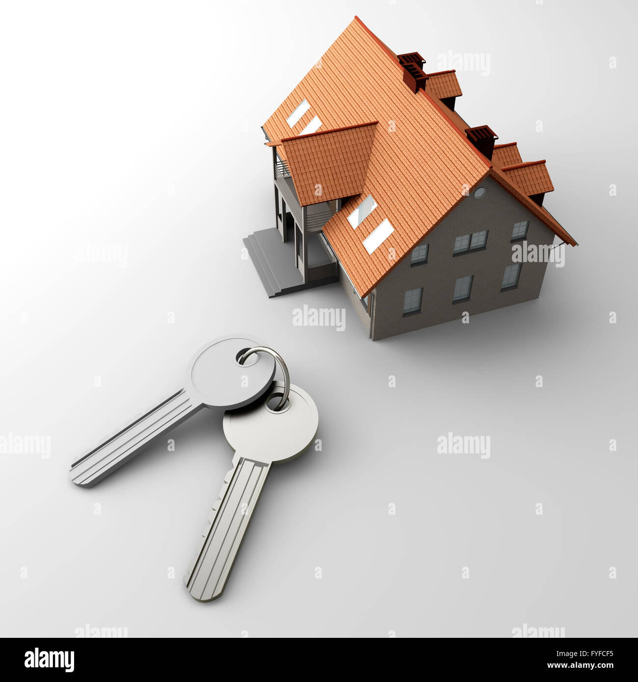 House and Keys Stock Photo - Alamy