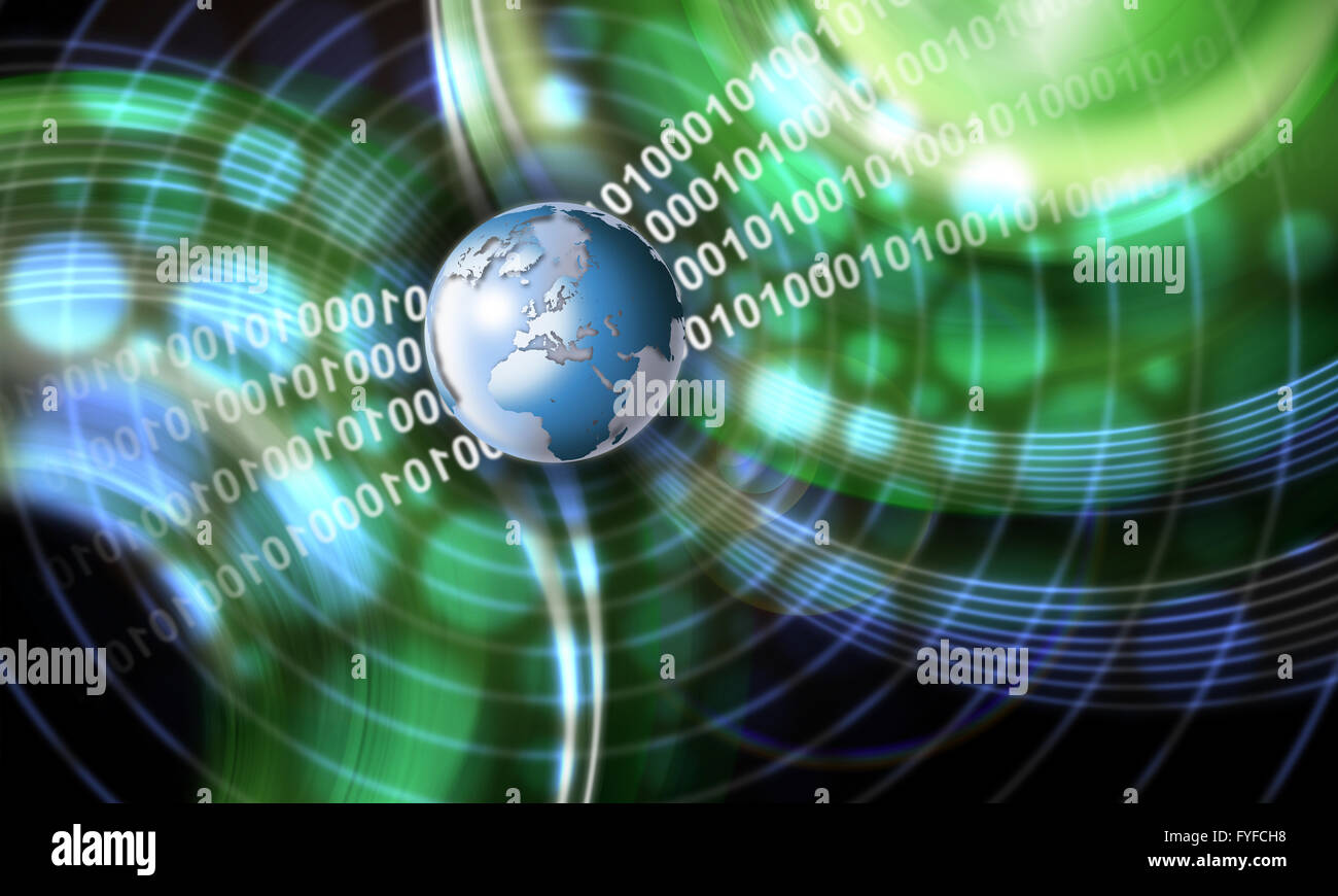 Green technologic background Stock Photo - Alamy