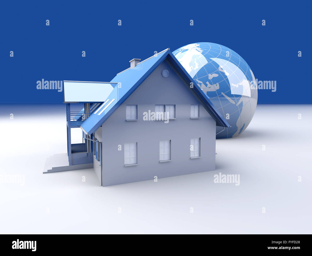 Global Real Estate Stock Photo - Alamy