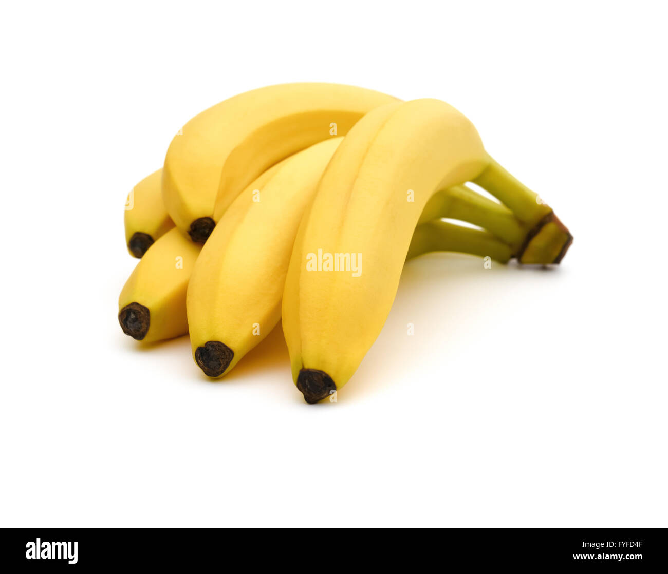 fresh bananas on white background with clipping path Stock Photo - Alamy