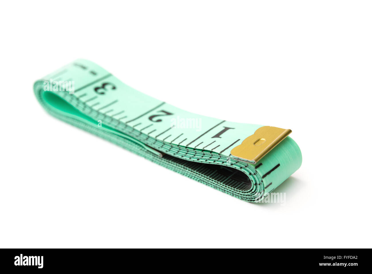 soft tape measure on a white background Stock Photo - Alamy