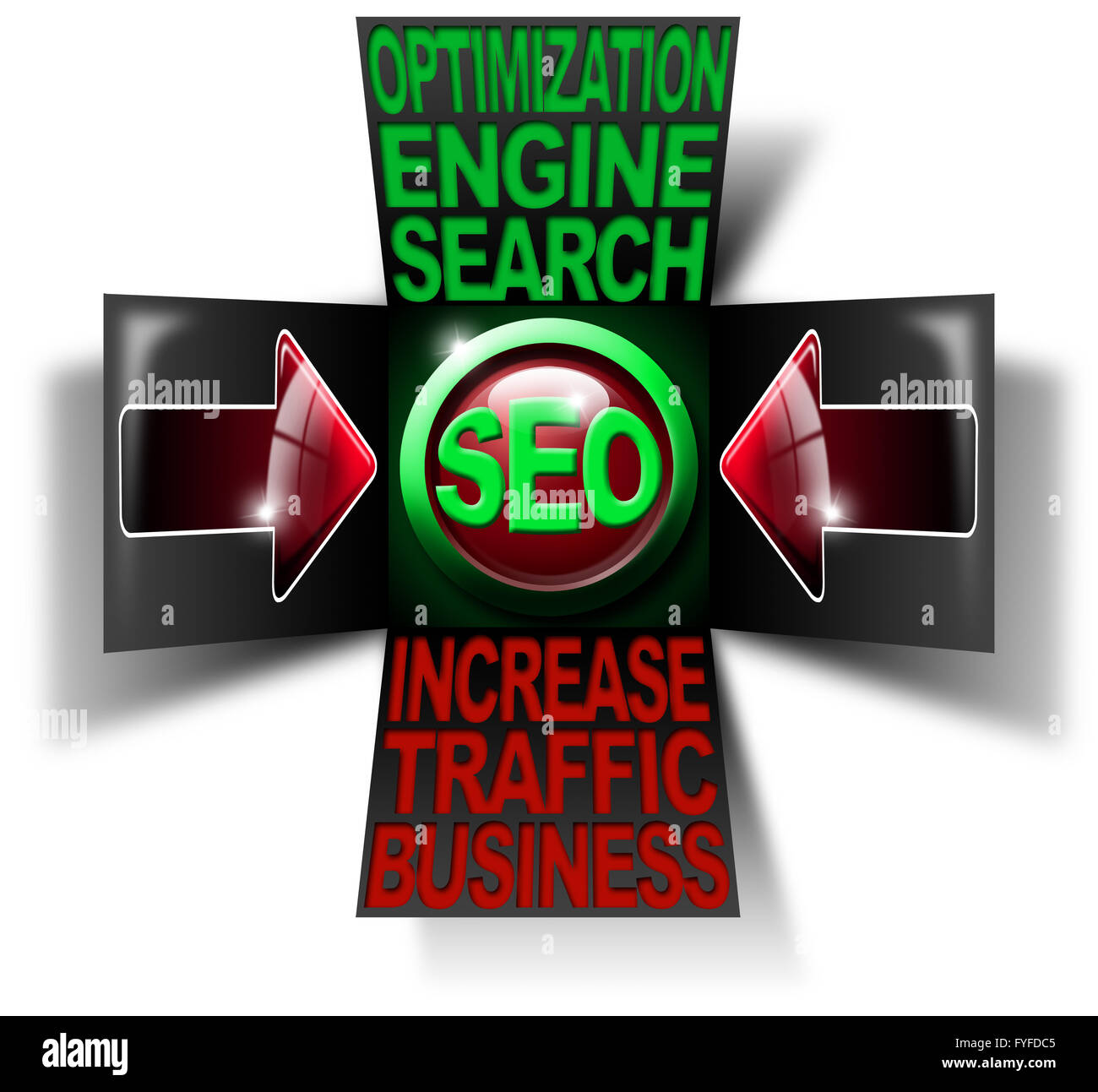 Cube SEO - Search engine optimization web Stock Photo - Alamy