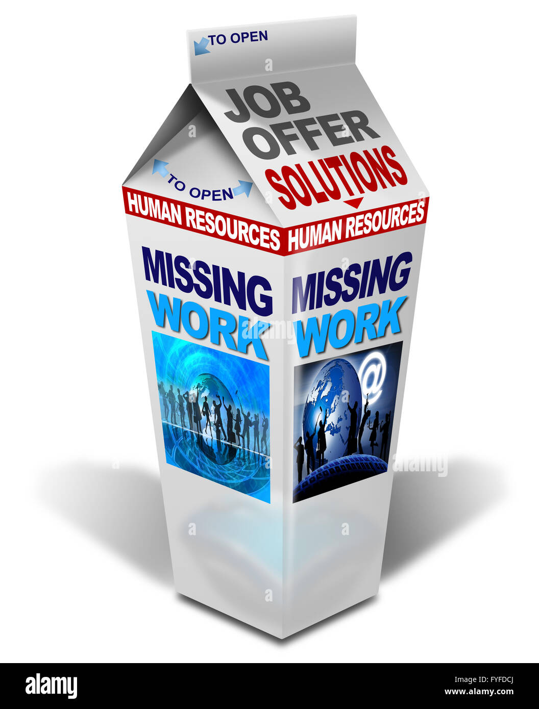 Milk missing work Stock Photo - Alamy