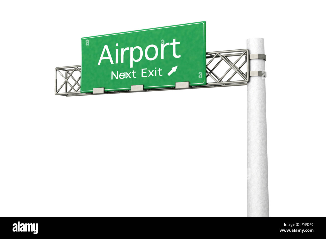 Highway Sign - Airport Stock Photo - Alamy