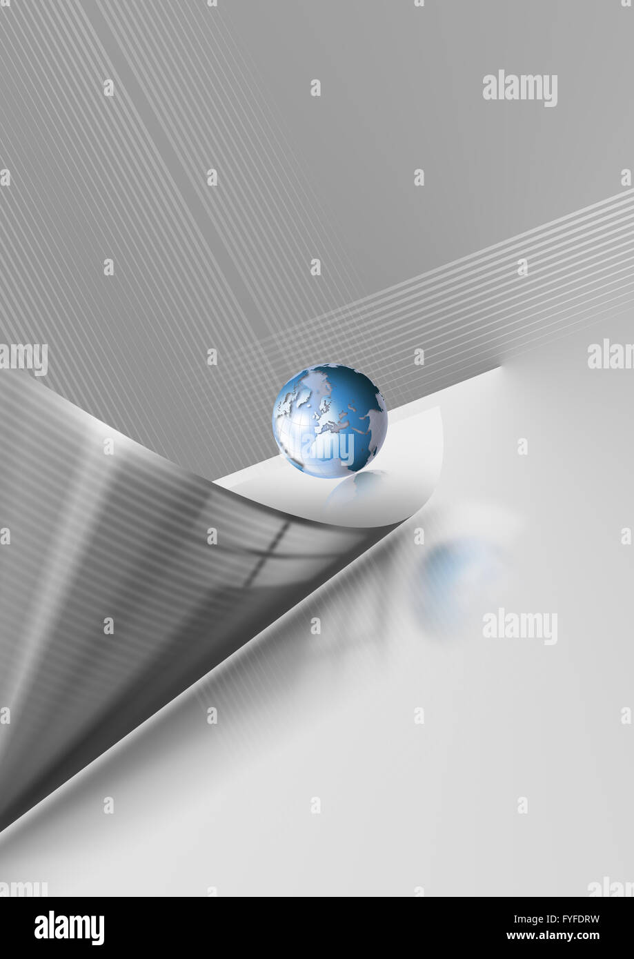 Gray global business Stock Photo - Alamy