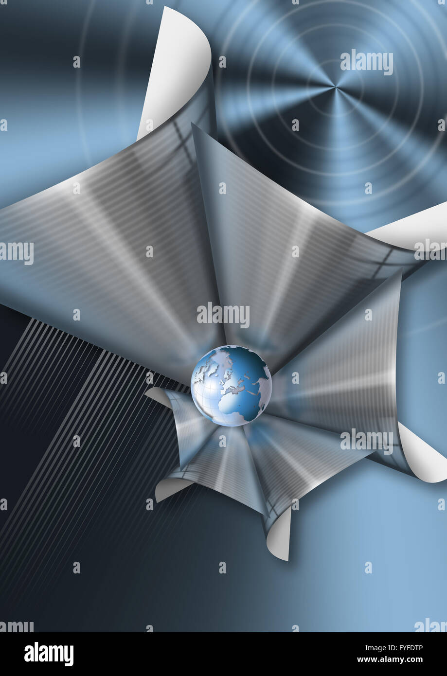 Gray global business Stock Photo - Alamy