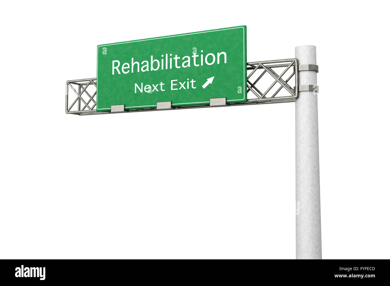 Highway Sign - Rehabilitation Stock Photo - Alamy